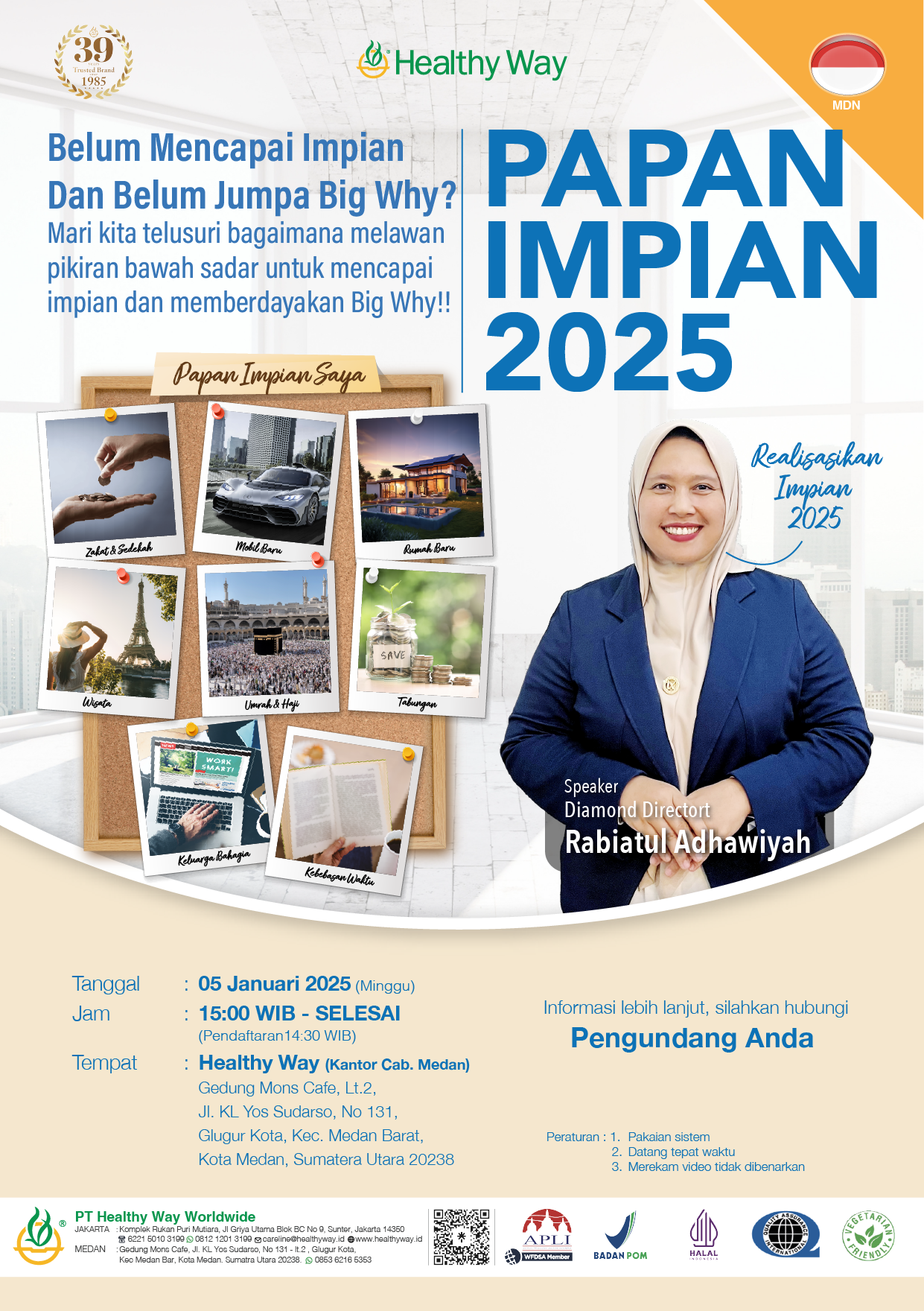 Papan Impian 2025 - Healthy Way Indonesia